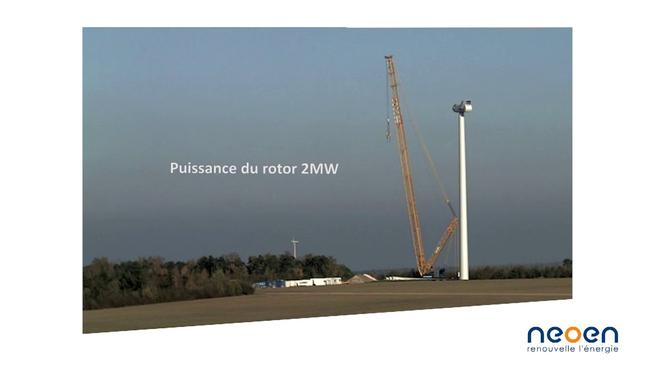Vidéo en images accélérées de la construction d’une éolienne - YouTube