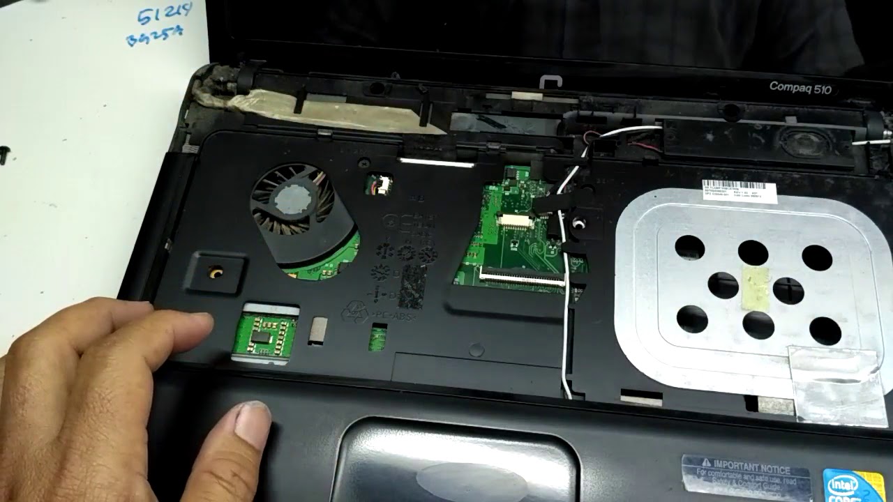How to disassemble Compaq 510 laptop - YouTube