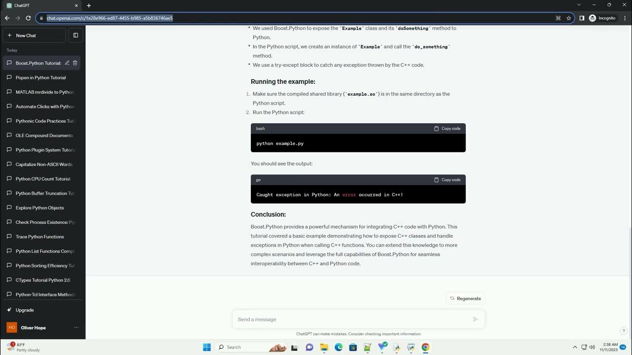Boost Python and Python exceptions - YouTube
