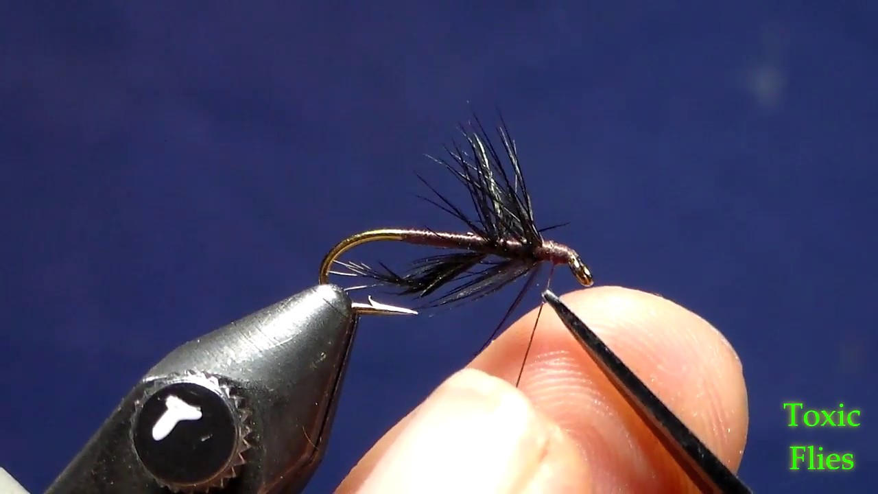 Fly Tying Stewart's Black Spider - YouTube