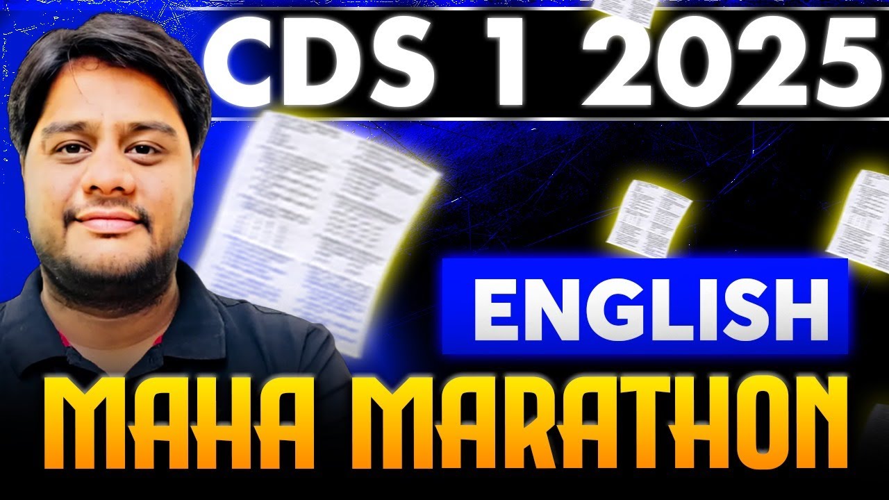 🔥CDS 1 2025 | Complete English Guess Paper | Most Expected Questions ...