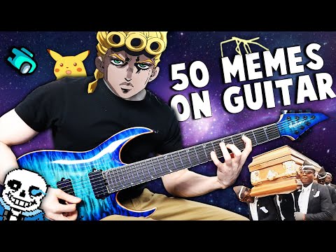 50 MEME SONGS on GUITAR