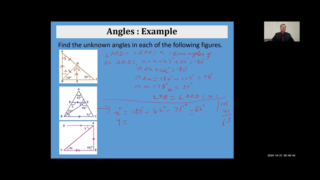 Triangles example 1 2 - YouTube
