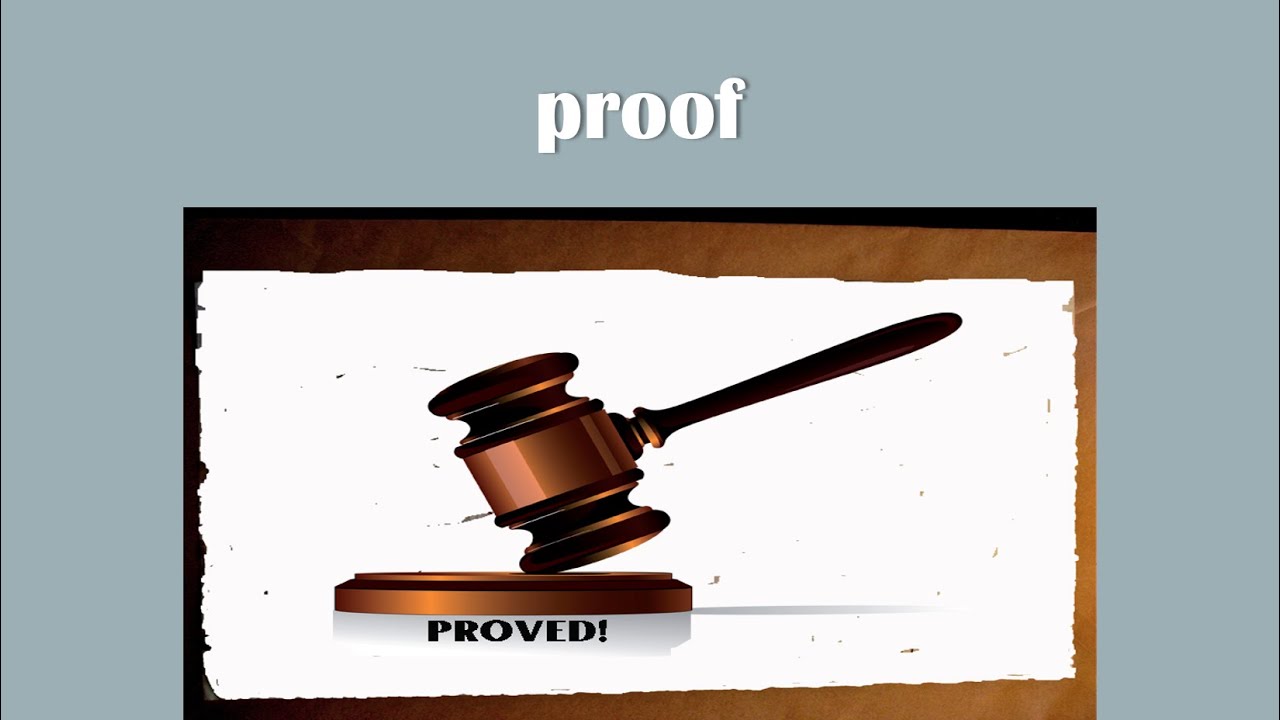 proof meaning - YouTube
