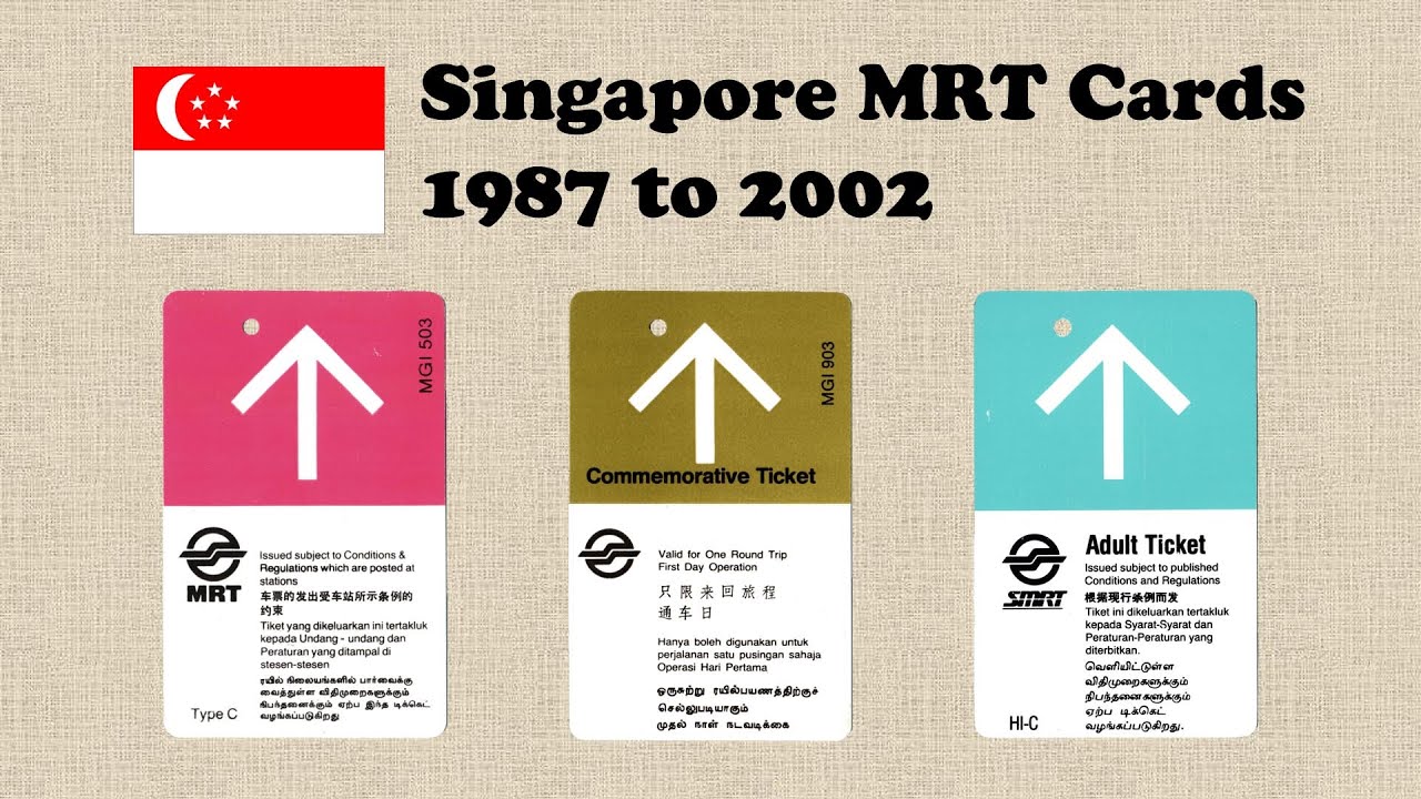 Old MRT Cards 1987 to 2002 Have you seen them? - YouTube