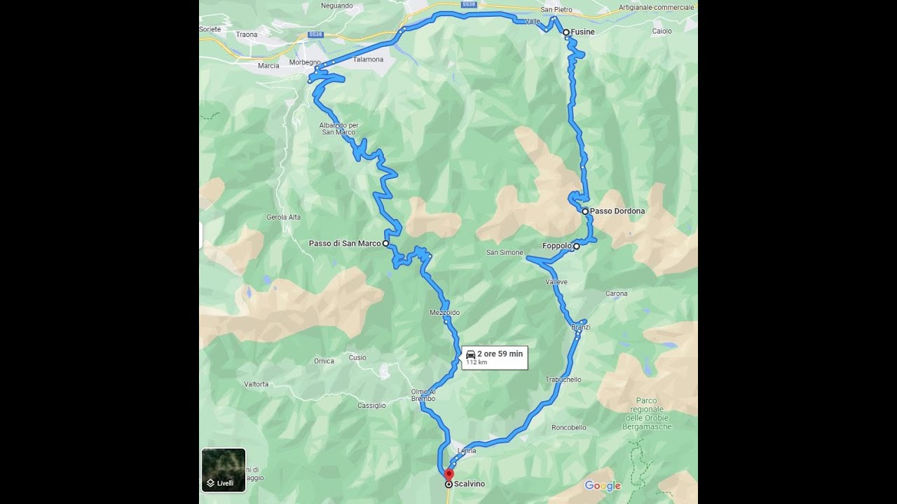 1) Giro ad anello Passo Dordona e Passo San Marco Km.112 - 3 ore (Prima ...