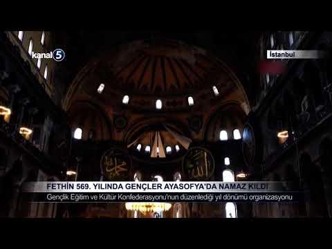 Fethin 569. Yılında Gençler Ayasofya'da Namaz Kıldı