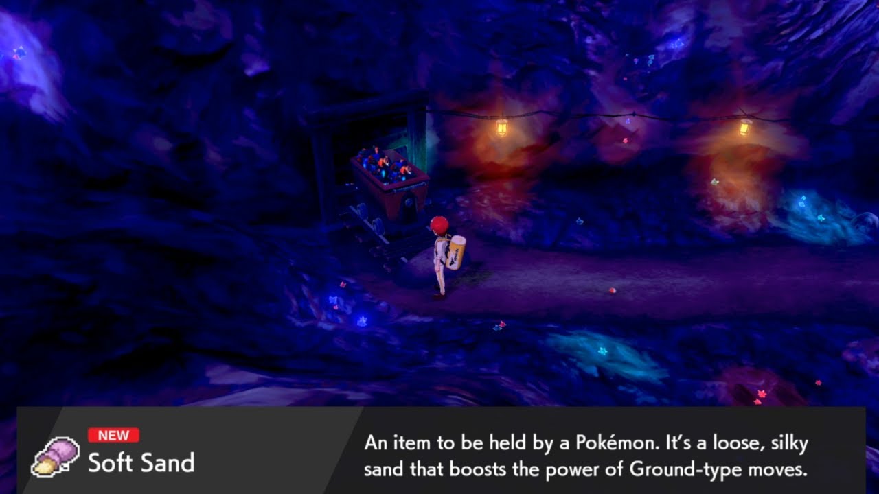 Soft Sand Item Location (Galar Mine 2) - Pokemon Sword & Shield - YouTube