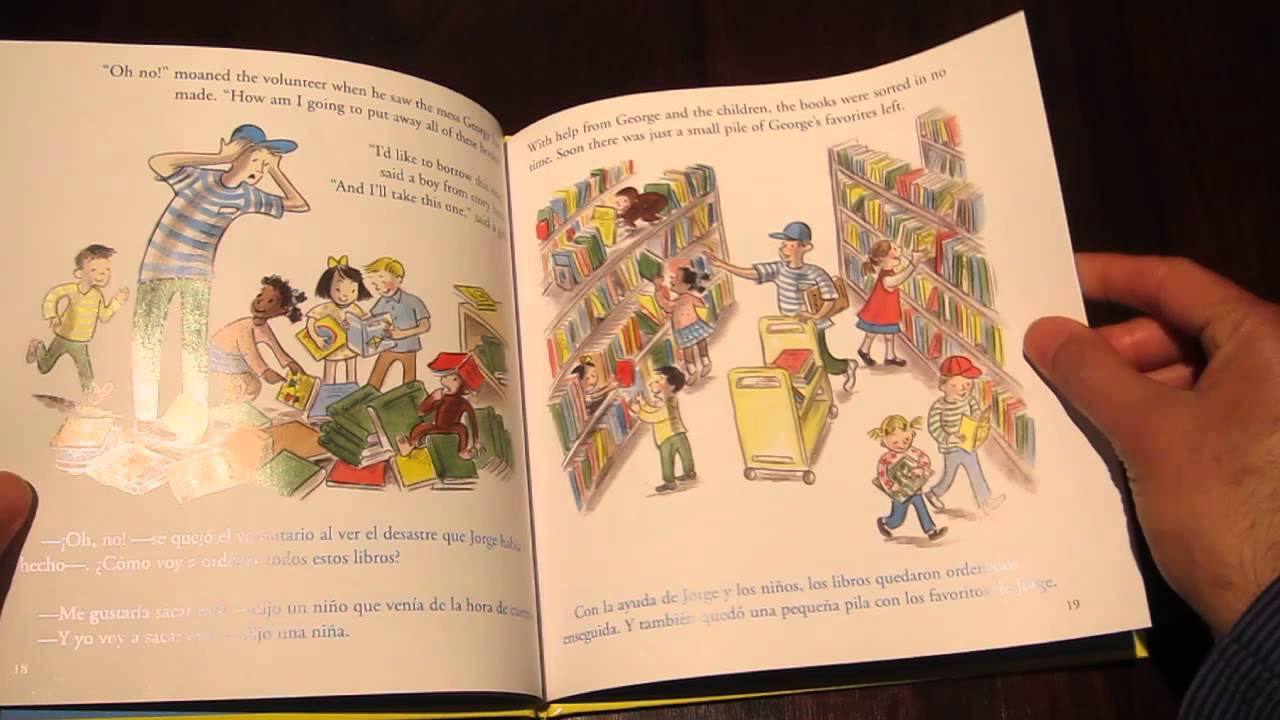 Quick Reviews of Kids' Books - Curious George Visits the Library - YouTube