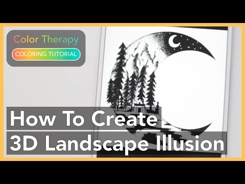 Cool Coloring tutorial: How to create a 3D Landscape Illusion with ...