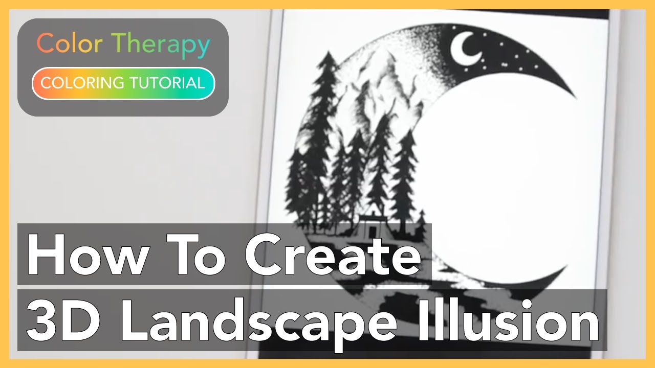 Coloring Tutorial: How to Create a 3D Landscape Illusion with Color ...
