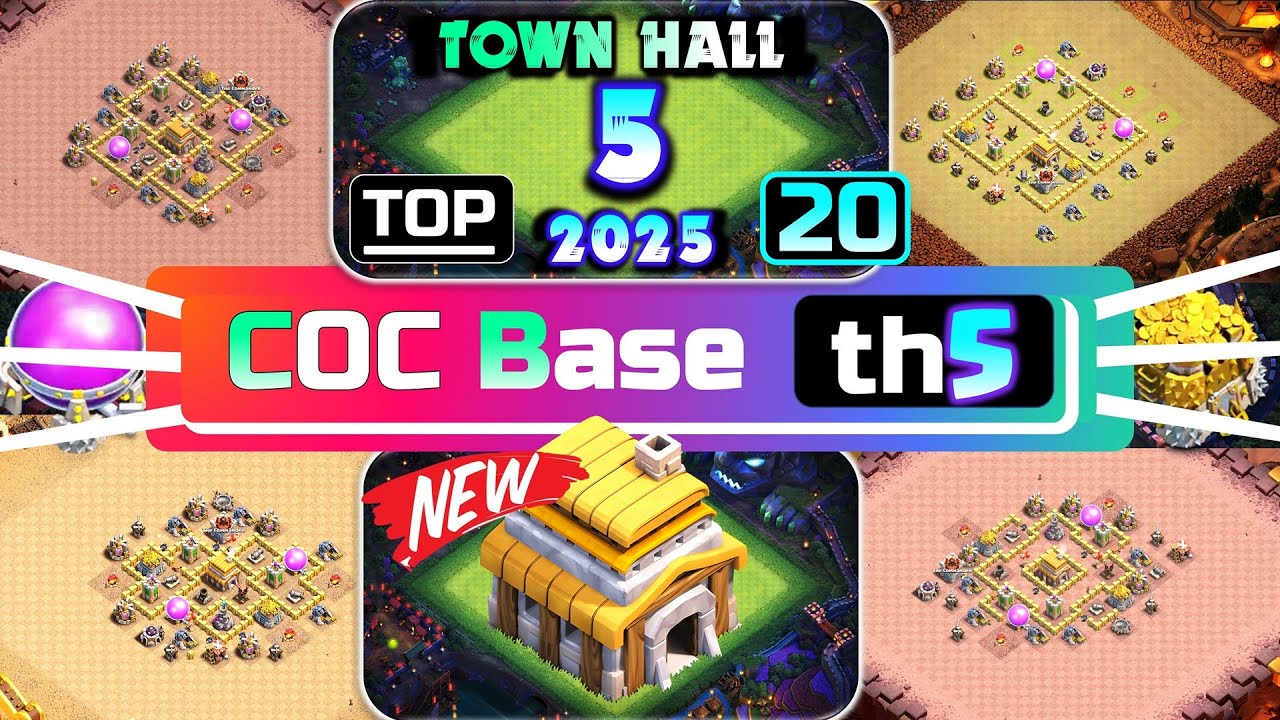 TOP 20! Town Hall 5 (TH5) Base Layout + Copy Link 2024 | Clash of Clans ...