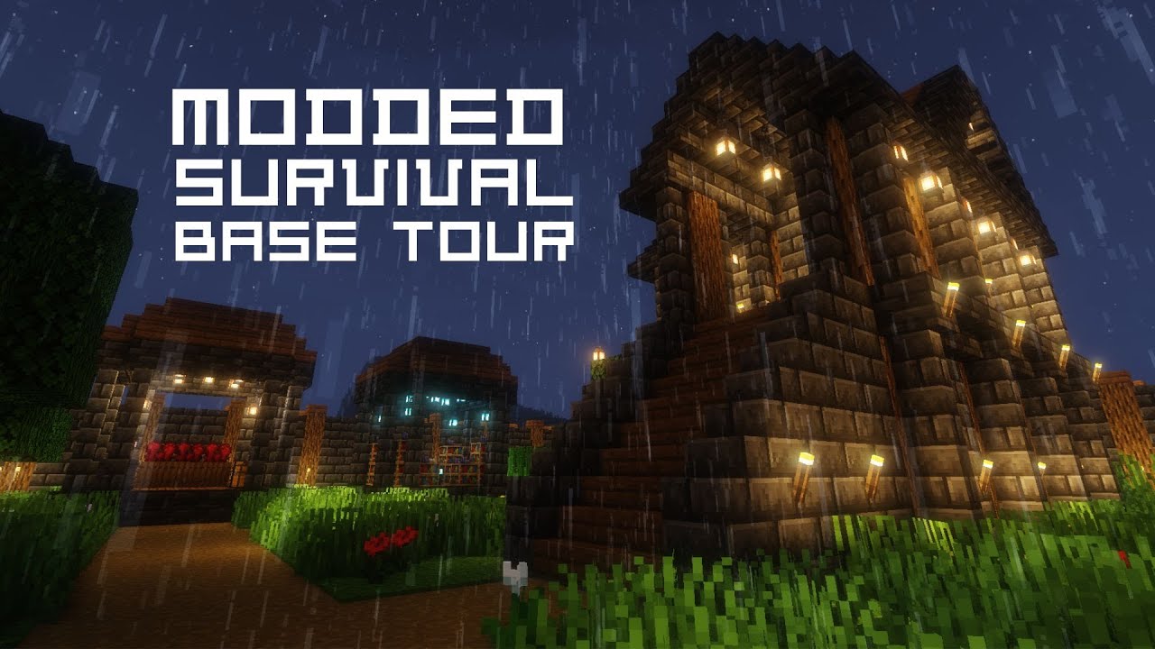 Modded Minecraft Survival Base Tour | 1.20.1 - YouTube