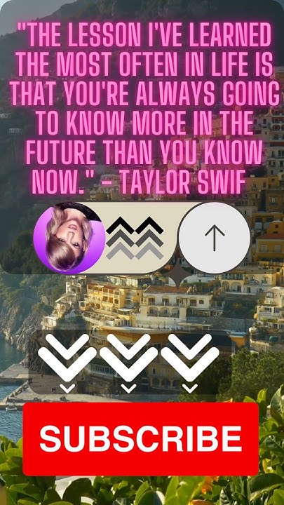 The lesson Ive learned the most often in life is that you're always ...