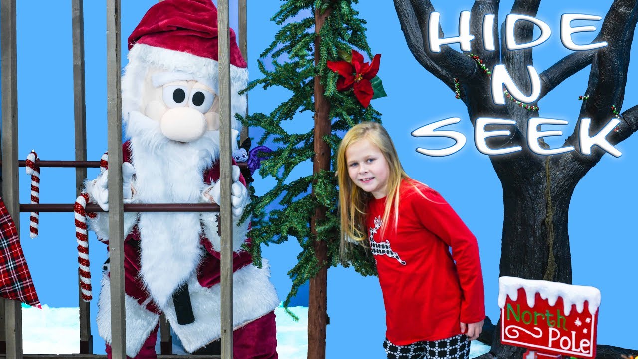 SANTA Plays Hide N Seek Game with Assistant and her Friend Mickey Mouse ...
