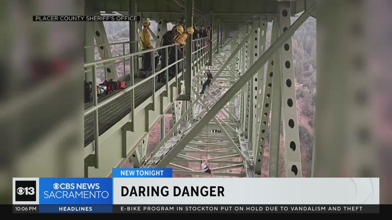19-year-old rescued after becoming stuck under of Foresthill Bridge ...