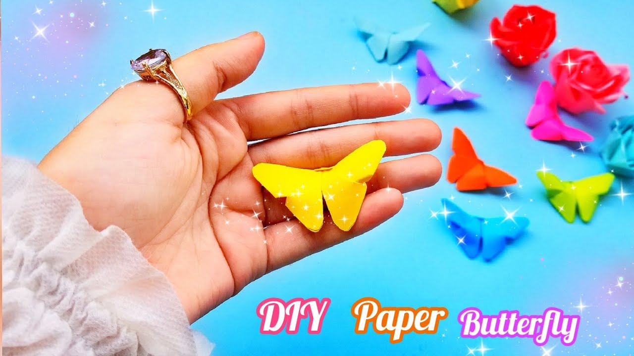 Paper Butterfly || How To Make Paper Butterfly At Home Easily - YouTube