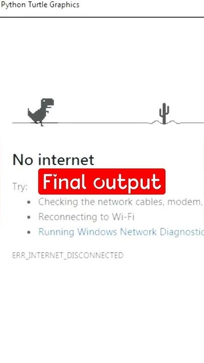 create dinosaur game using python - YouTube