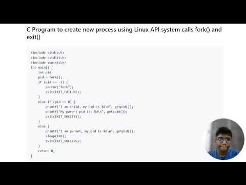 Linux Process, Linux process API-fork(), wait(), exec() - YouTube