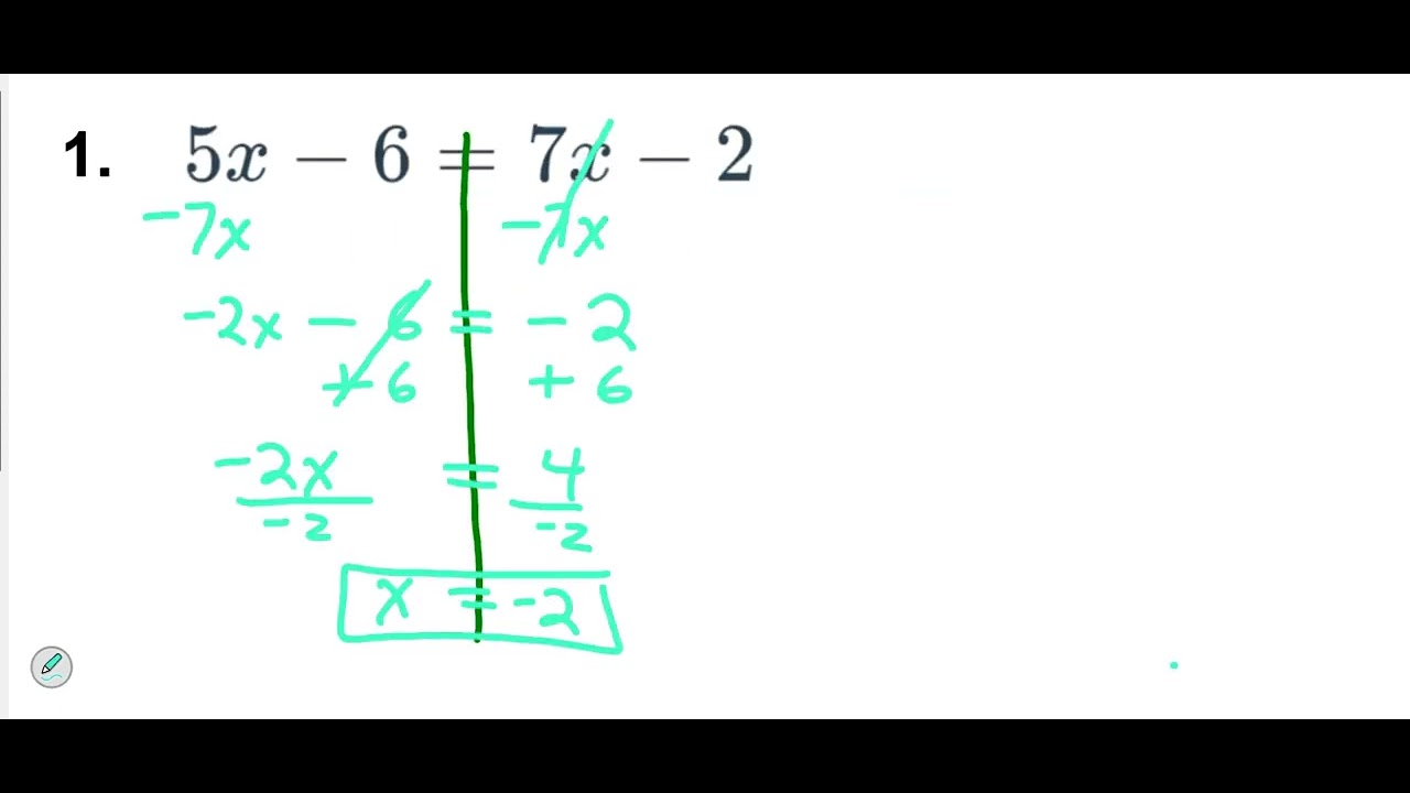 Solving 3 step Equations - YouTube