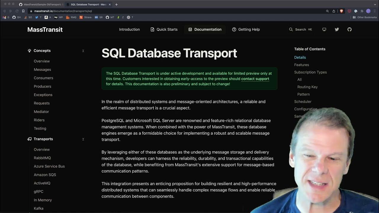 MassTransit SQL Database Transport - Sneak Preview - YouTube