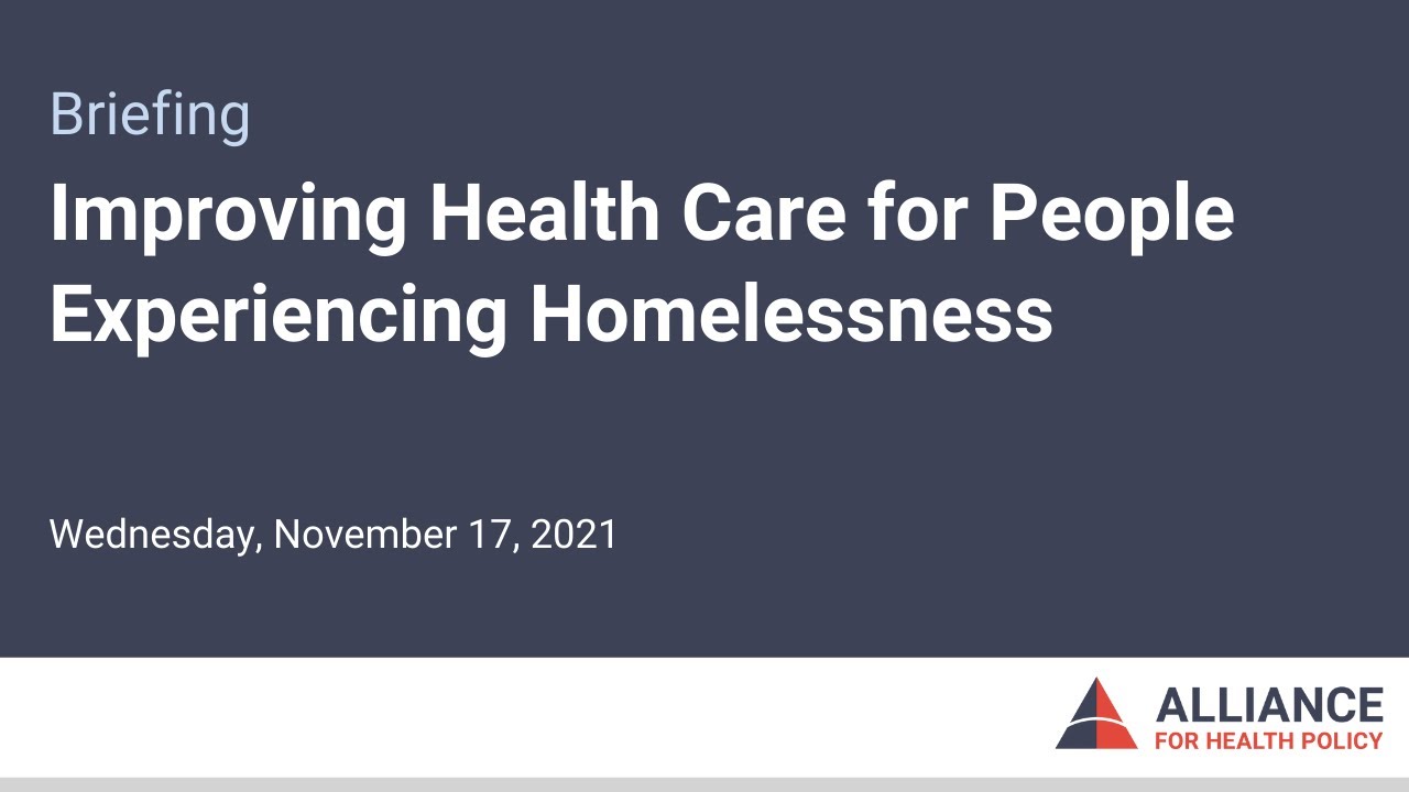 Improving Health Care for People Experiencing Homelessness - YouTube
