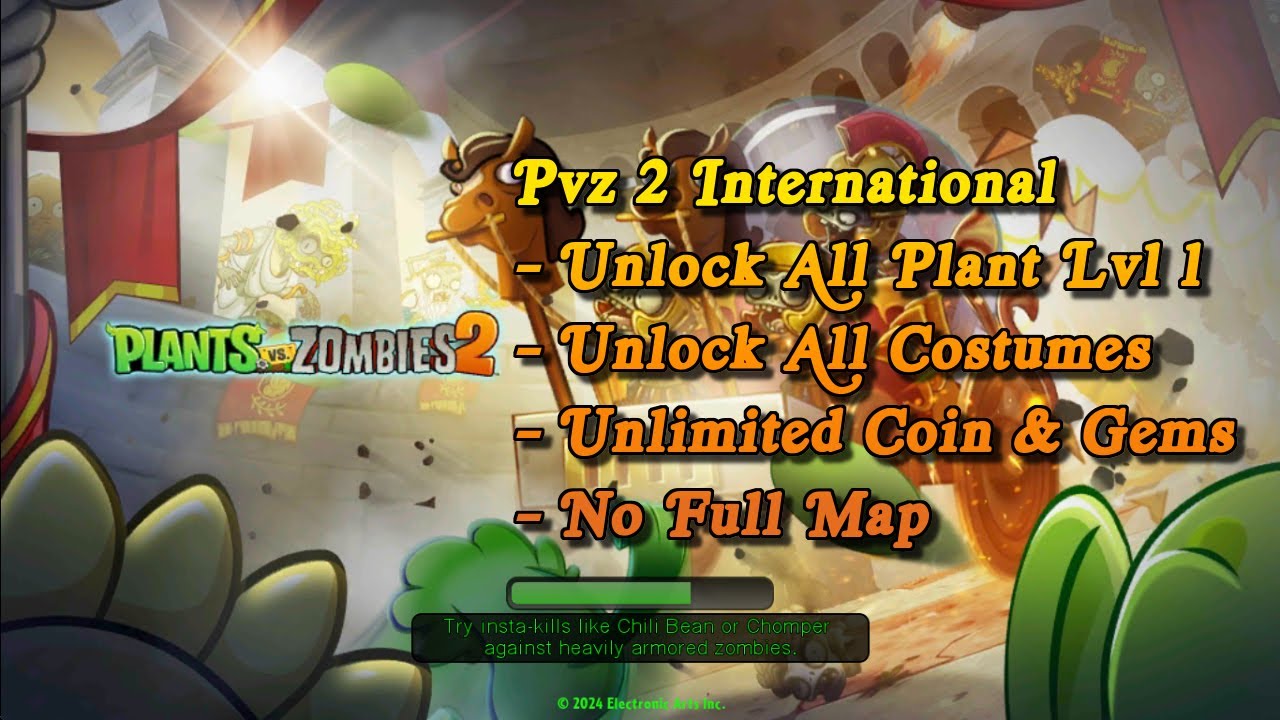 Pvz 2 v.11.7.1 - Unlock All Plant Lvl 1 No Full Map | Pp.dat File ...