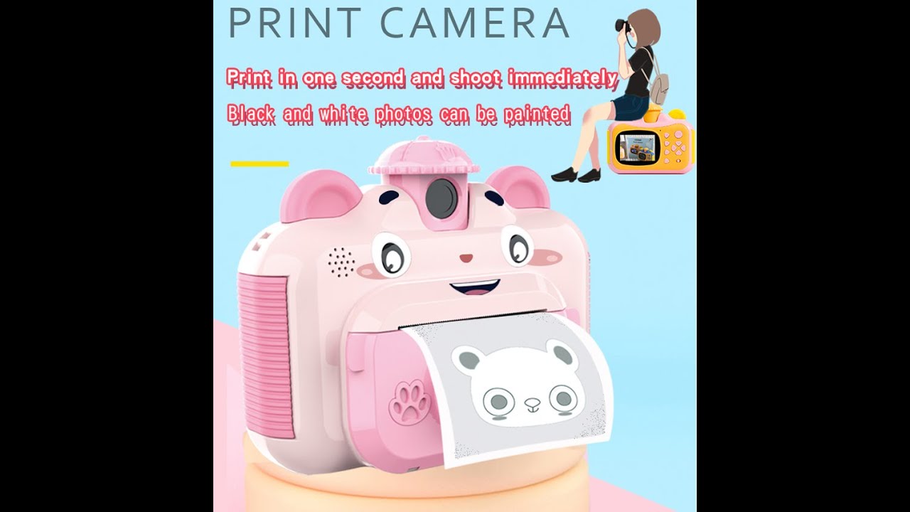 Children Instant Print Camera For Baby Kids 1080p Hd Small Mini Camera ...