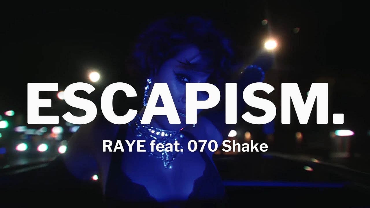 RAYE - Escapism. feat. 070 Shake (Lyrics Video) - YouTube