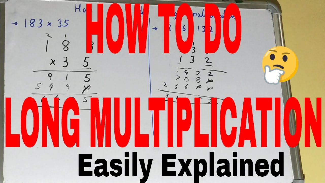 How To Do Long Multiplication Long Multiplication Explained Long How To Do Long Multiplication Long Multiplication Explained Long