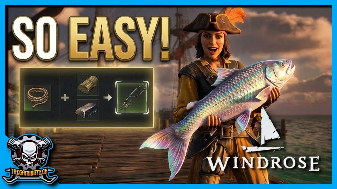 Windrose Fishing Explained - Craft, Catch & Cook Your First Fish - YouTube