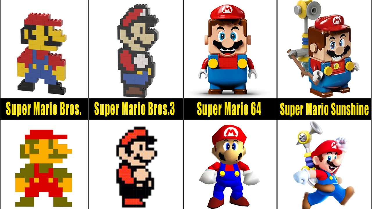 Super Mario Costumes and items LEGO VS Game - YouTube