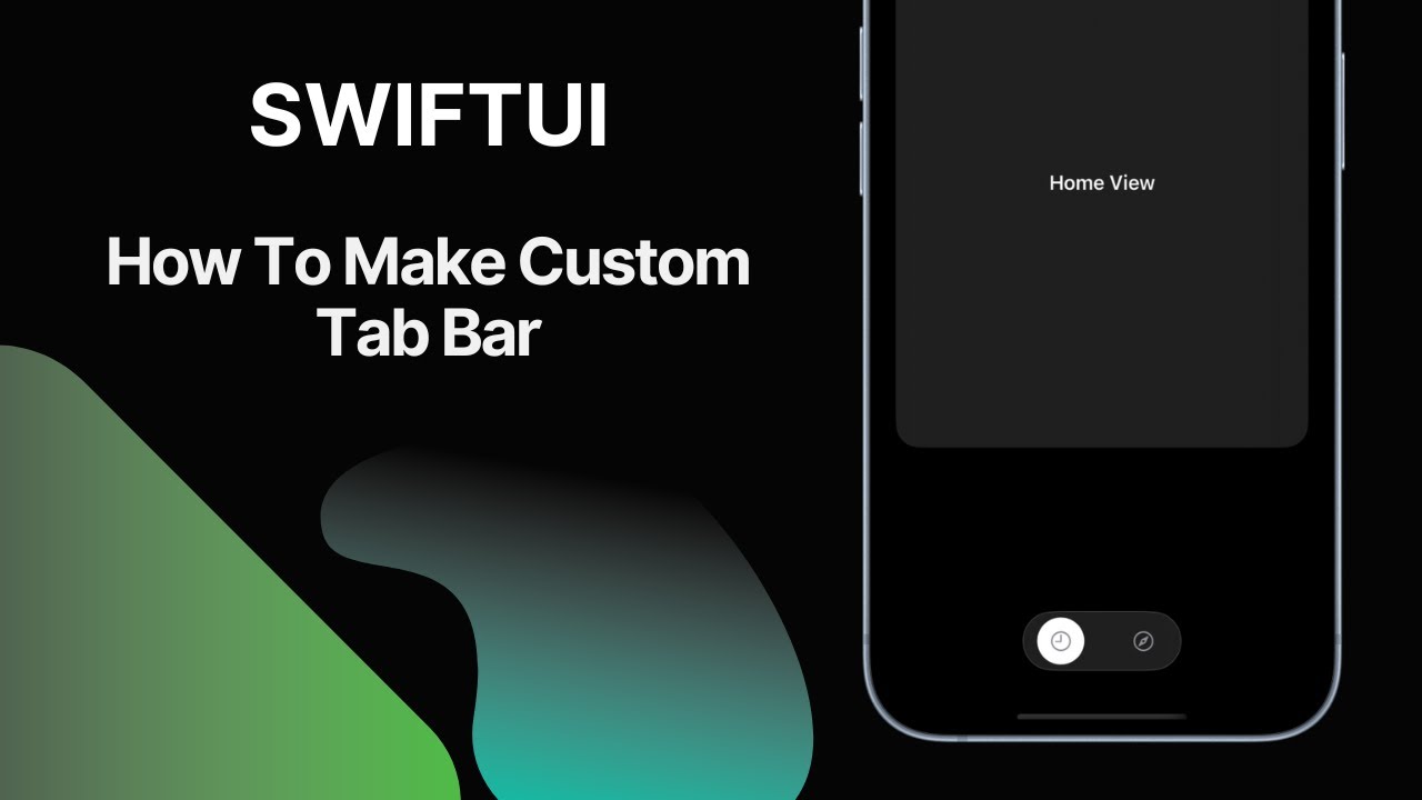 How To Make Custom Tab Bar In Swiftui Source Code Youtube 5140