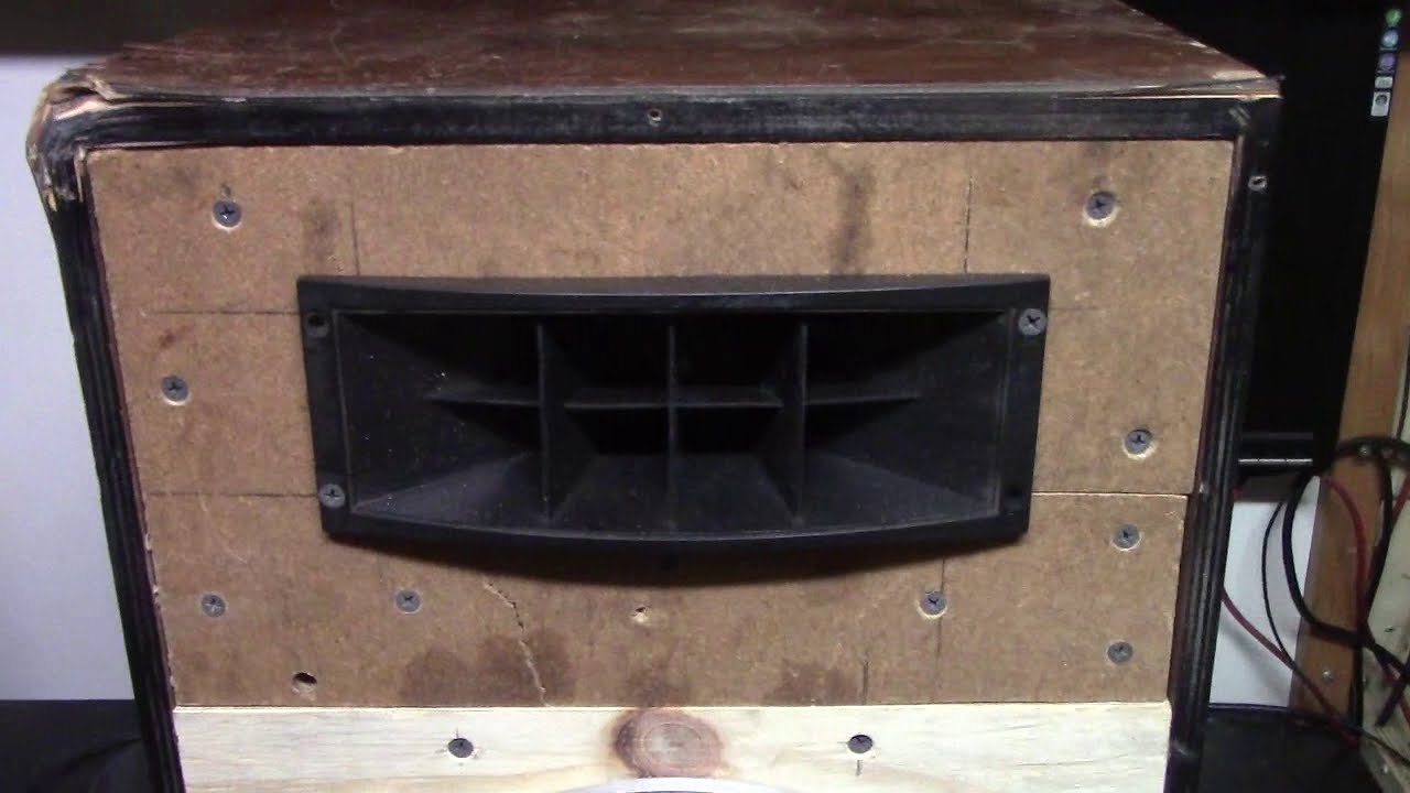 Woofer polystyrene cone #3 test sound - YouTube