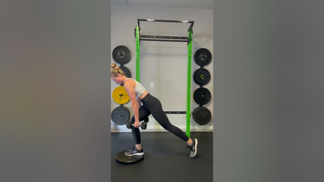 Deficit Reverse DB Lunges - YouTube