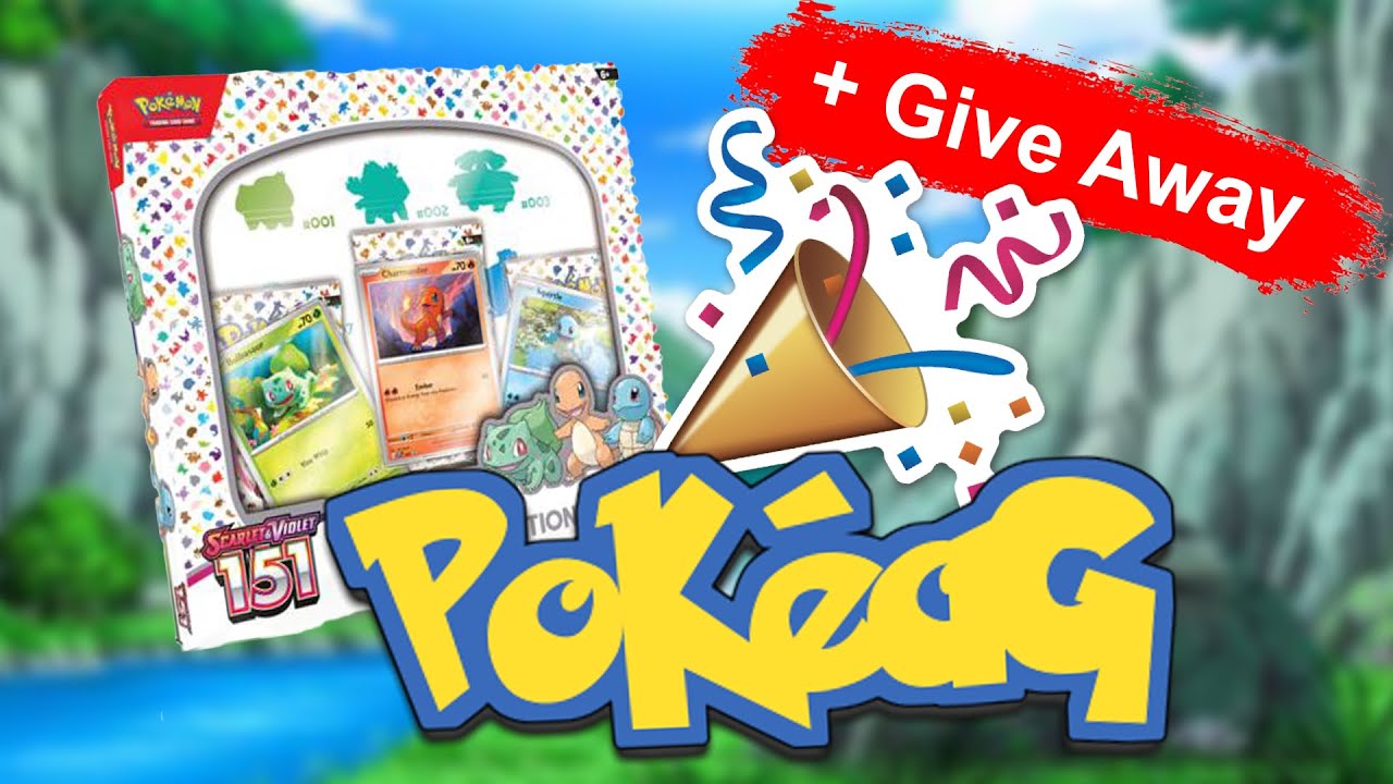 GIVE AWAY & Pokemon 151 Poster Collection Opening - YouTube