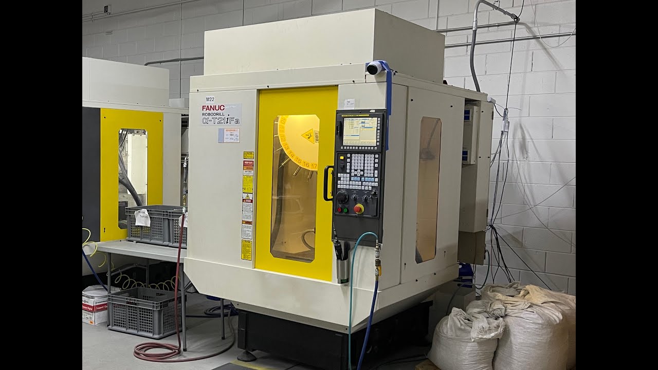 2012 Fanuc Robodrill Model T21iFa - YouTube