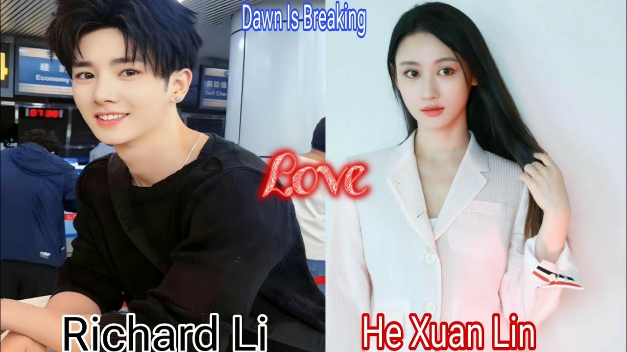 Richard Li & He Xuan Lin Real Life Partner in Drama (Dawn Is Breaking ...