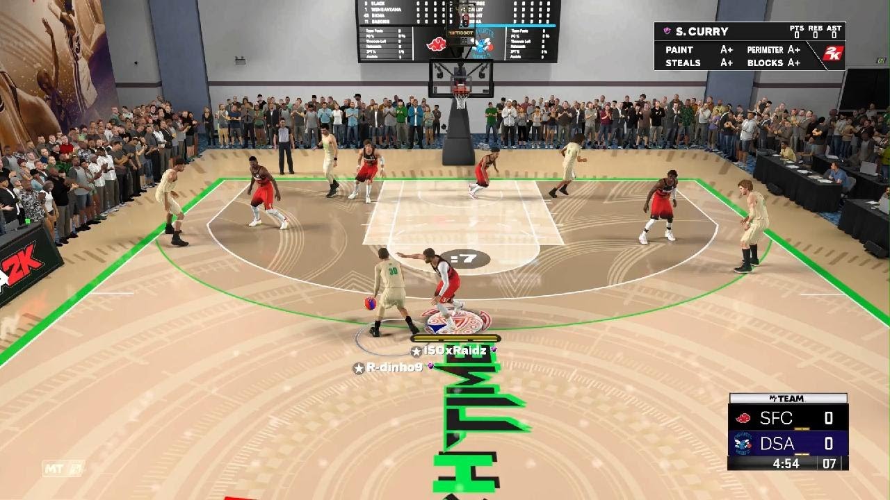 100% contested green over wembanyama Myteam2K23 - YouTube