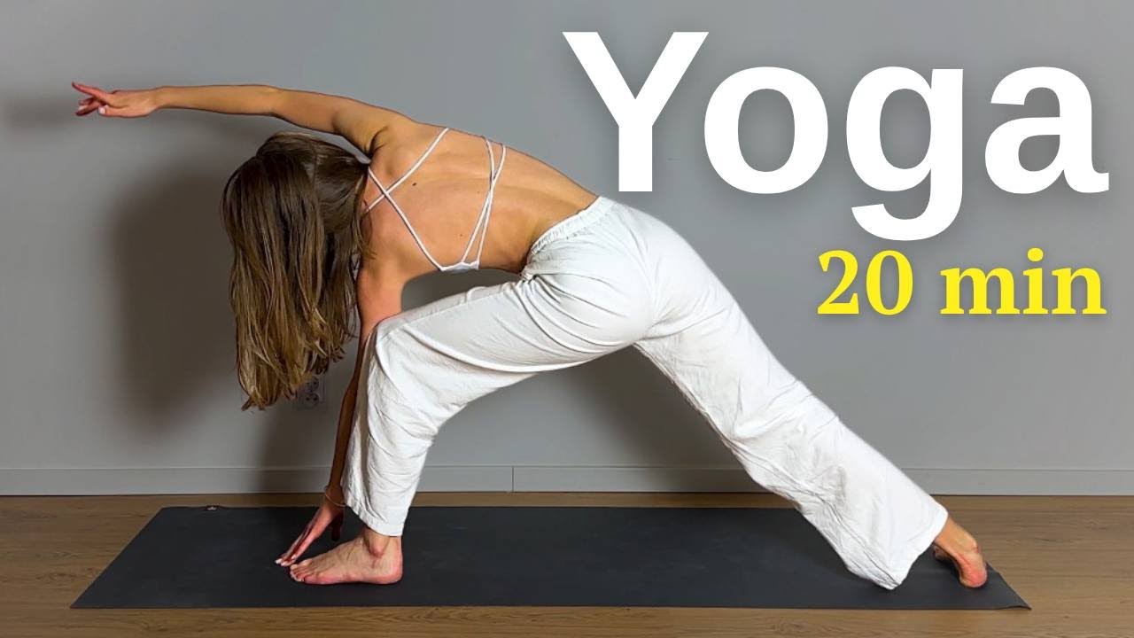 20-Minute Yoga for Weight Loss & Stretching | Feel Lighter in Body ...
