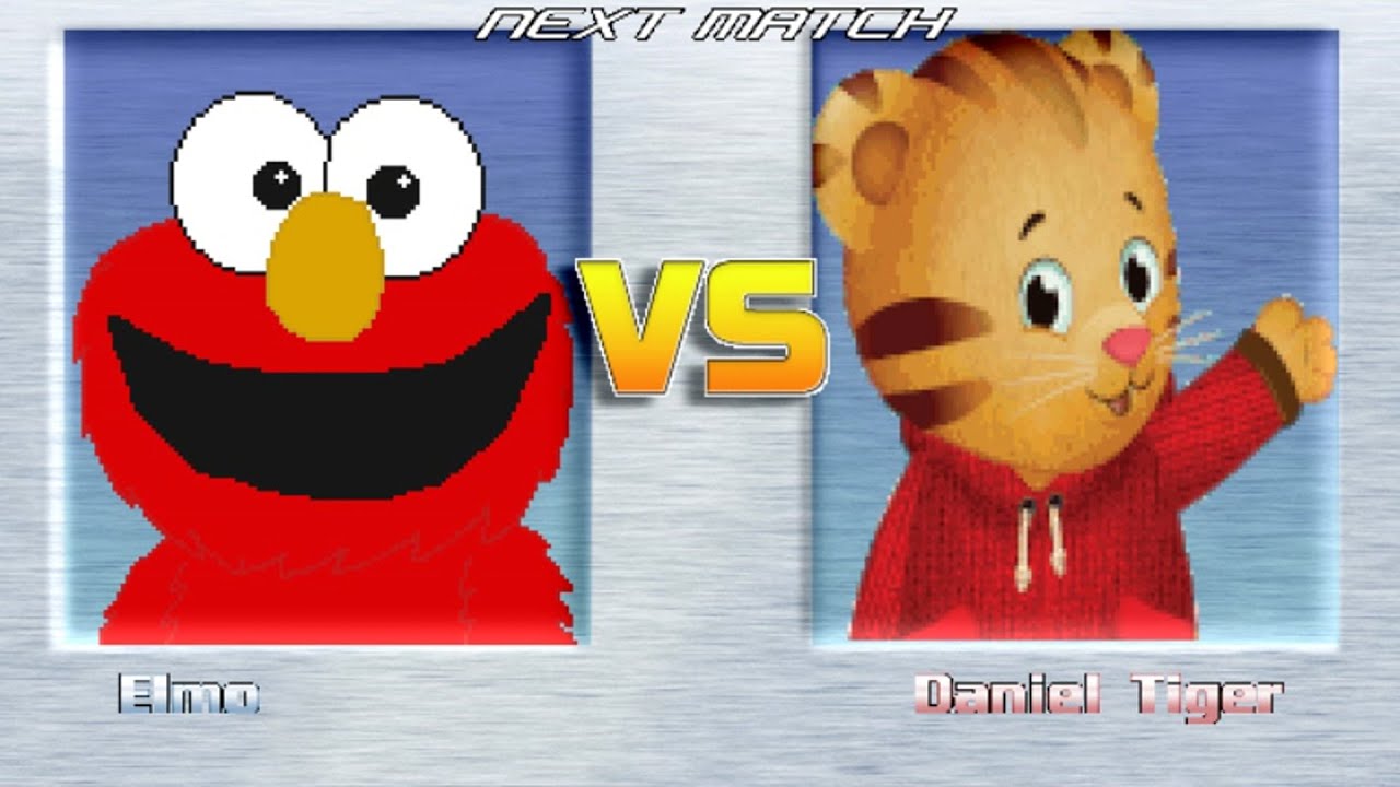 M.U.G.E.N BATTLES | Elmo vs Daniel Tiger | Sesame Street vs Daniel ...