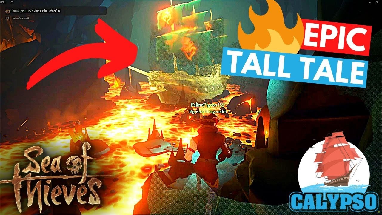 Sea of Thieves | HEART OF FIRE Tall Tale | Cinematic Gameplay - YouTube
