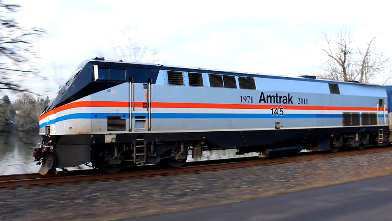 Amtrak 145 (Phase III) Leads Amtrak 11 Southbound (HD) - YouTube