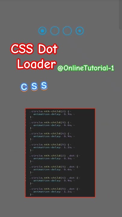 Css Loader Html Css Html Css Tutorial For Beginners Html Css Full Course Css Html Css3 5358