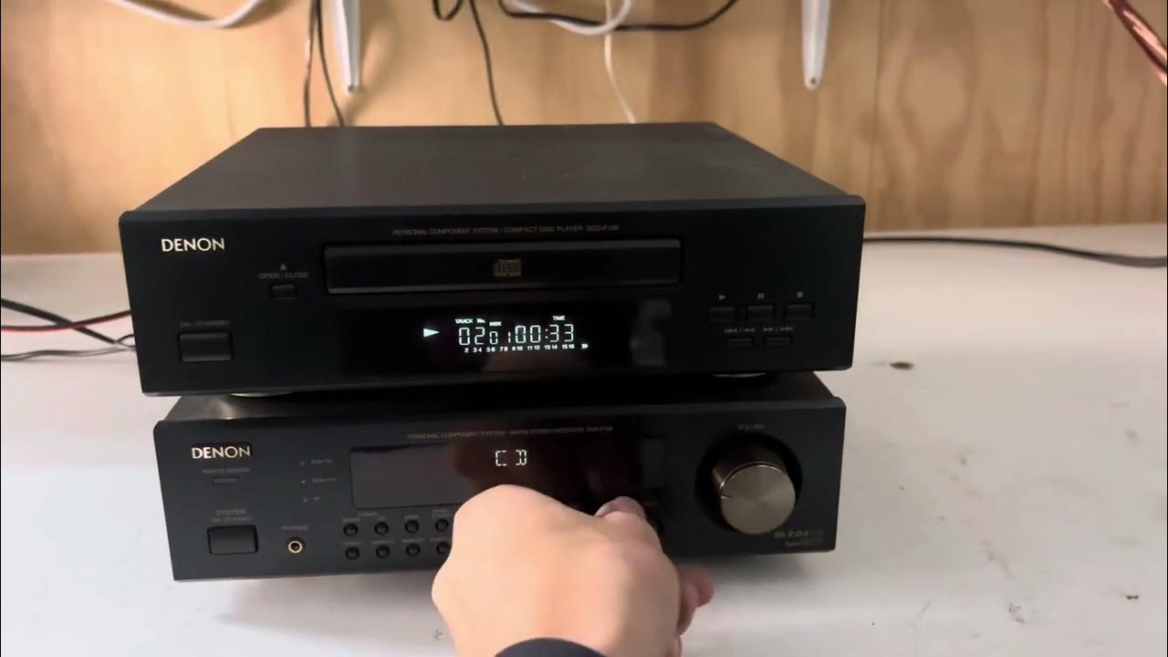 Denon DRA-F100 Receiver + Denon DCD-F100 CD Player - YouTube