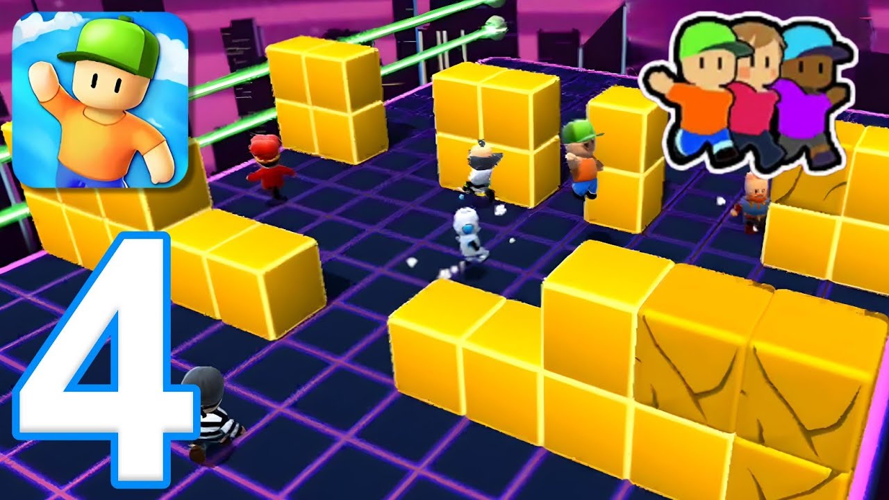 Stumble Guys - Gameplay Walkthrough Part 4 - Team Block Dash (iOS ...