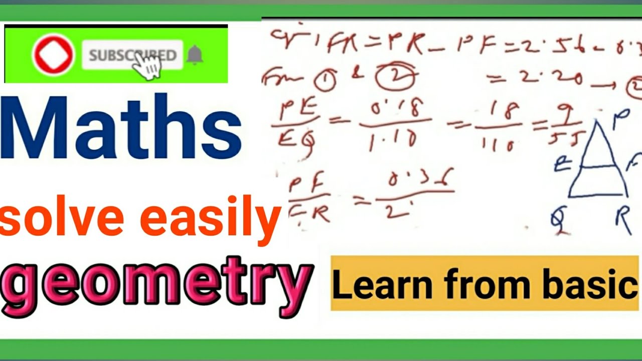 Geometrical solution of triangles l Part 2 l For IX and X - YouTube