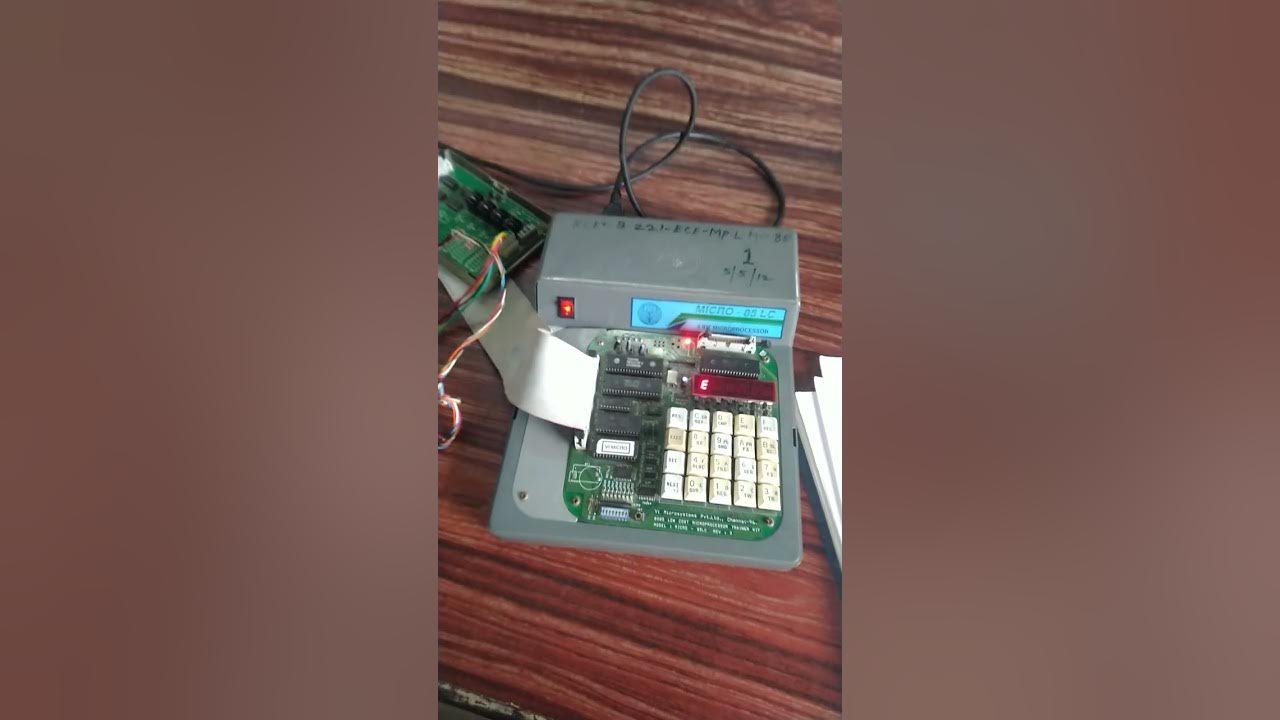 Stepper motor control-using 8085 -Microprocessor. - YouTube