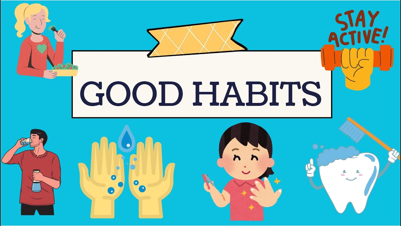 GOOD HABITS Song for kids | Good habits rhyme for kids | English ...