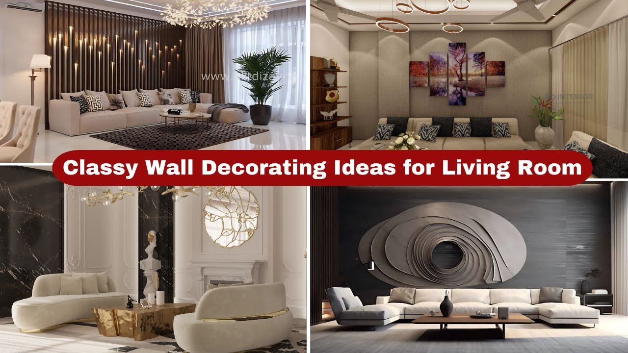 Classy Wall Decorating Ideas for Living Room | Modern Wall Decor Ideas ...